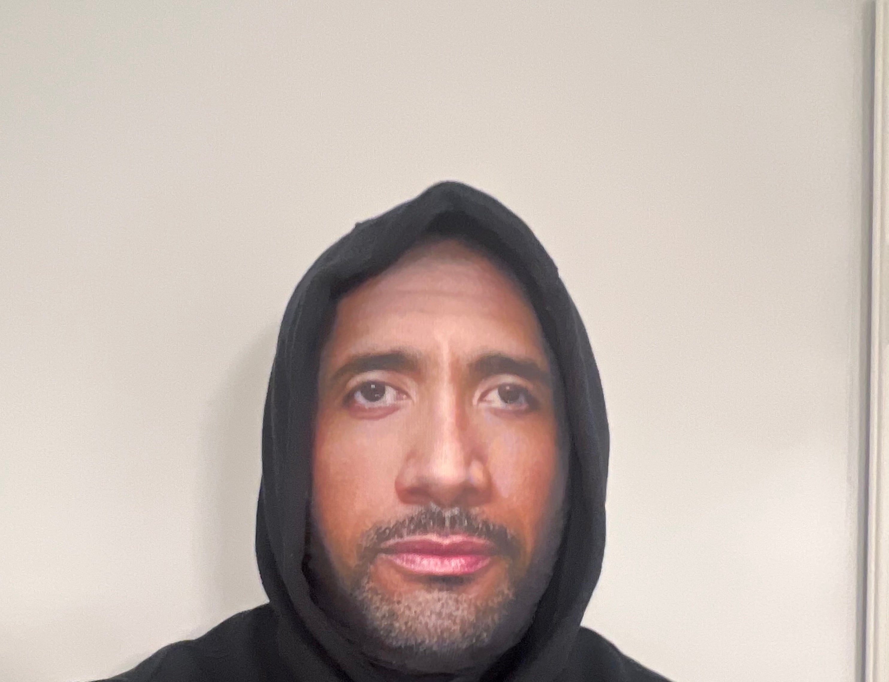 Dwayne Johnson the Rock Full Face 2nd Skin Black Mask Mesh Breathable ...