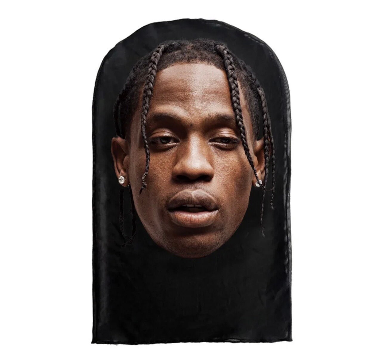 Travis Scott Full Face 2nd Skin Black Mask Mesh Breathable - Etsy