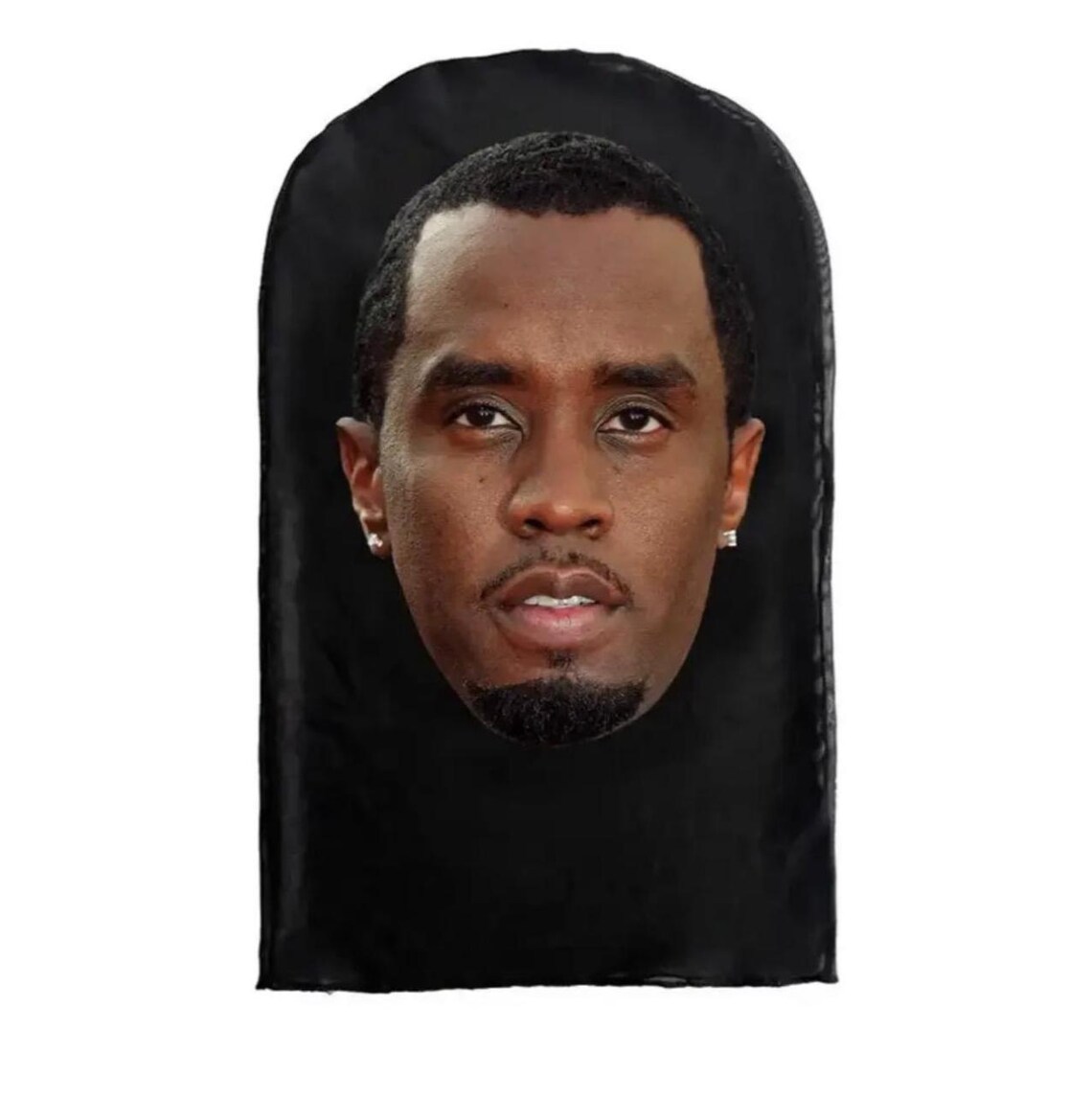 P Diddy Kanye Inspired Black Mesh Mask - Breathable Full Face Cover - Etsy