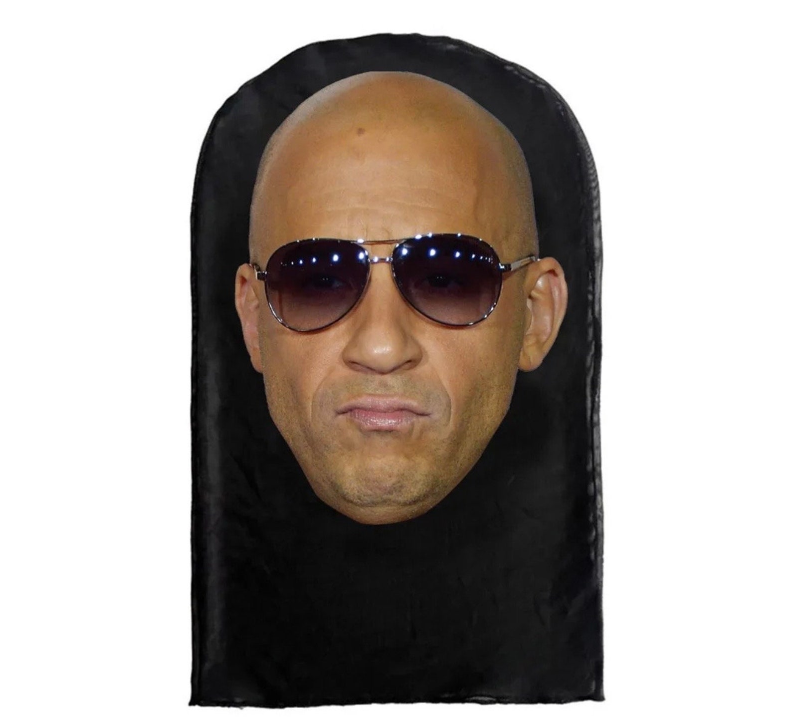 Vin Diesel Full Face 2nd Skin Black Mask Mesh Breathable Fast and ...