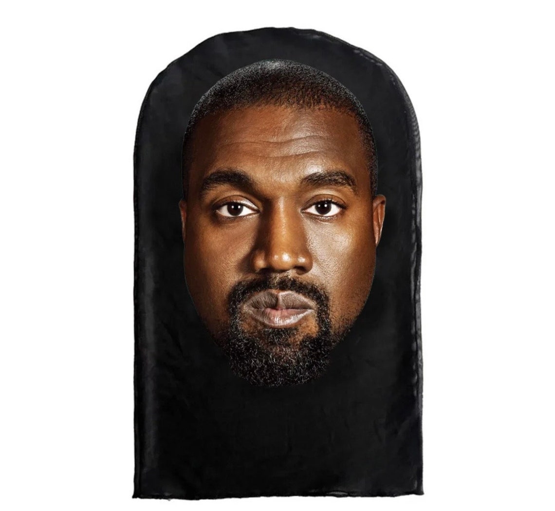 Kanye West Newer Full Face 2nd Skin Black Mask Mesh Breathable - Etsy