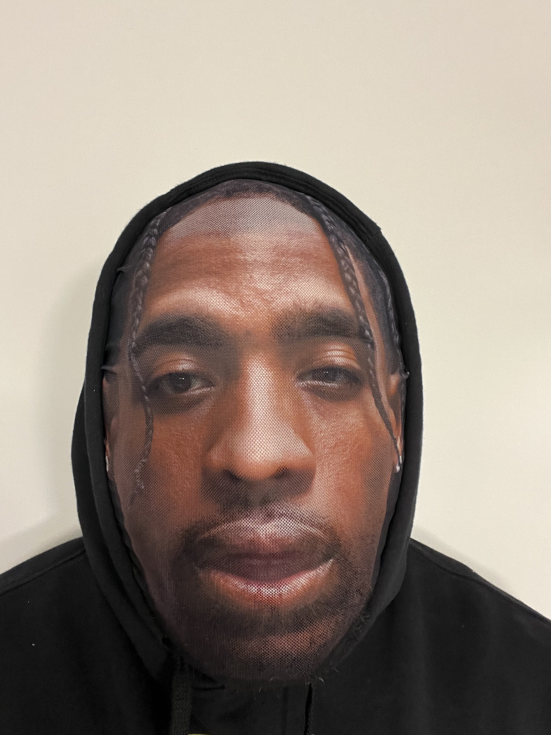 Travis Scott Full Face 2nd Skin Black Mask Mesh Breathable - Etsy