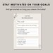 Goal Worksheet | Goal Planner | Digital Worksheet | Printable PDF - Etsy