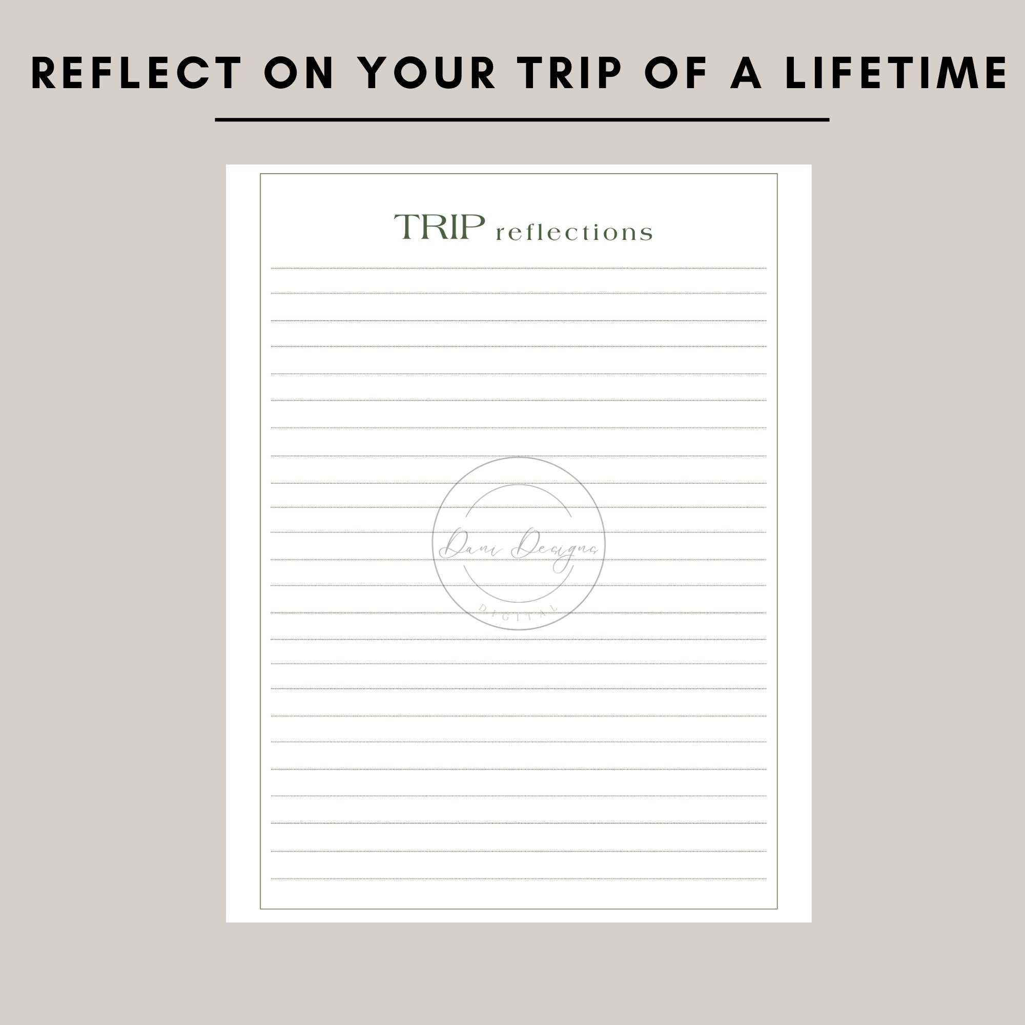 Travel Itinerary Planner Digital Planner Instant Download Etsy