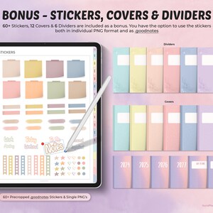 Undated Digital Planner: Rainbow Theme, Goodnotes & Notability (digital ...
