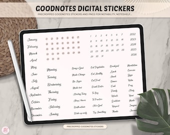 Goodnotes Digital Stickers, Days of the Week, Digital Planner Stickers ...