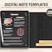 Portrait Digital Student Notebook With Tabs, Note Paper, Digital Paper ...