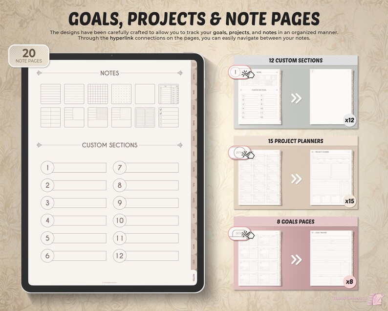 Ultimate Digital Planner, Undated Digital Planner, Goodnotes Planner ...