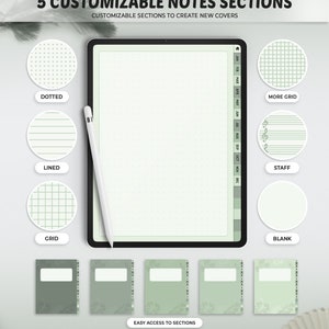 Undated Goodnotes Planner, Monthly Digital Planner, Goodnotes Template ...
