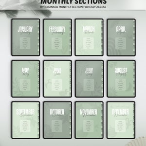 Undated Goodnotes Planner, Monthly Digital Planner, Goodnotes Template ...