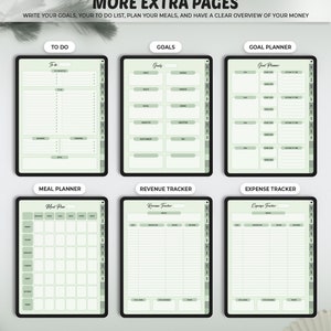 Undated Goodnotes Planner, Monthly Digital Planner, Goodnotes Template ...