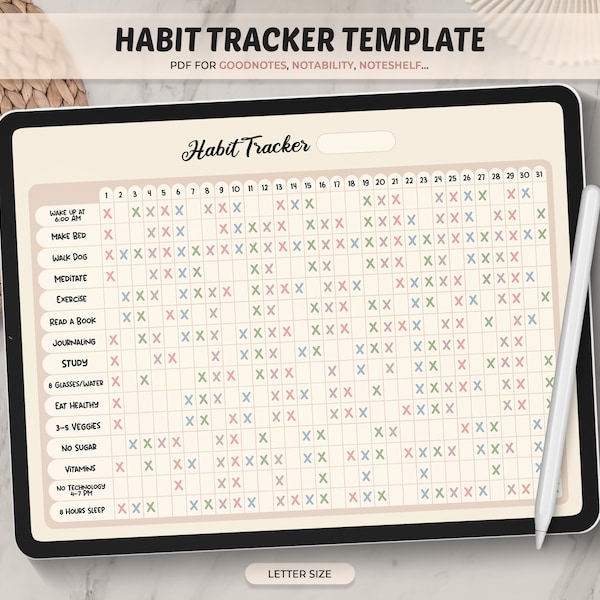 Habit Tracker - Etsy