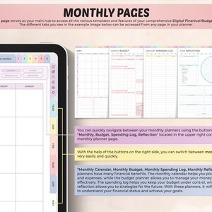 Digital Financial Budget Planner, Undated Digital Planner, Finance ...