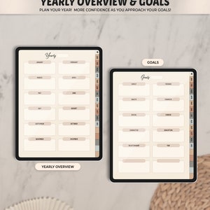 Undated Goodnotes Planner, Monthly Digital Planner, Goodnotes Template ...