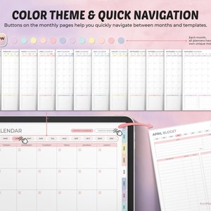 Undated Digital Planner: Rainbow Theme, Goodnotes & Notability (digital ...