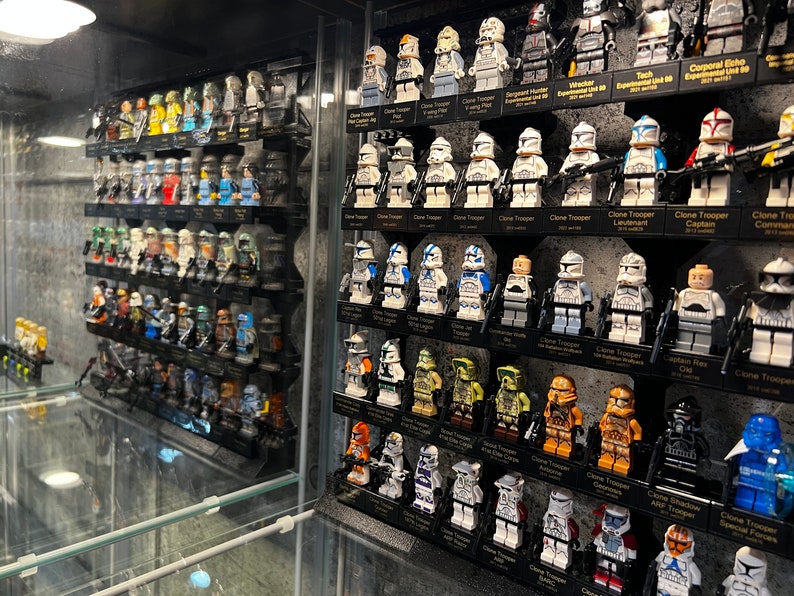 LEGO Minifigure Display Stand, Display Frame Showcase, 3D Printed ...