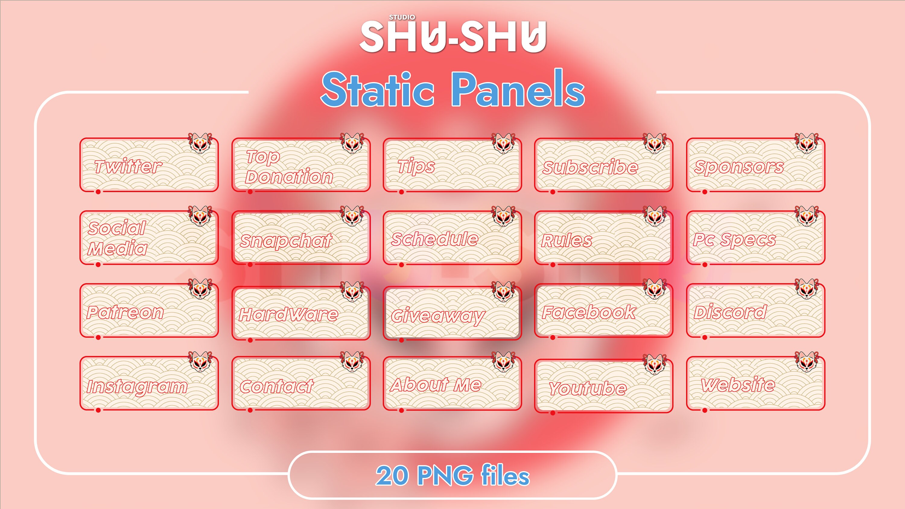 Kitsune Animated Stream Package - Etsy
