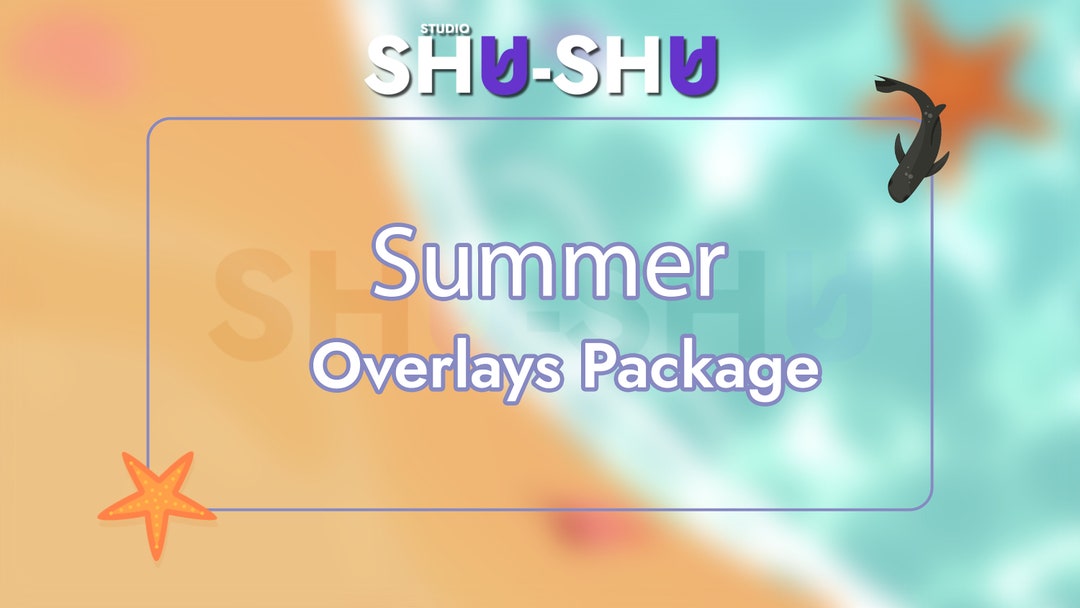 Summer Animated Stream Overlay Package - Etsy