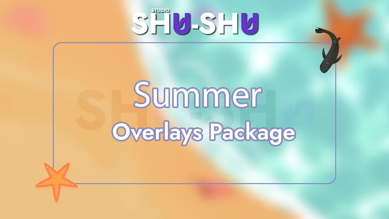 Summer Animated Stream Overlay Package - Etsy