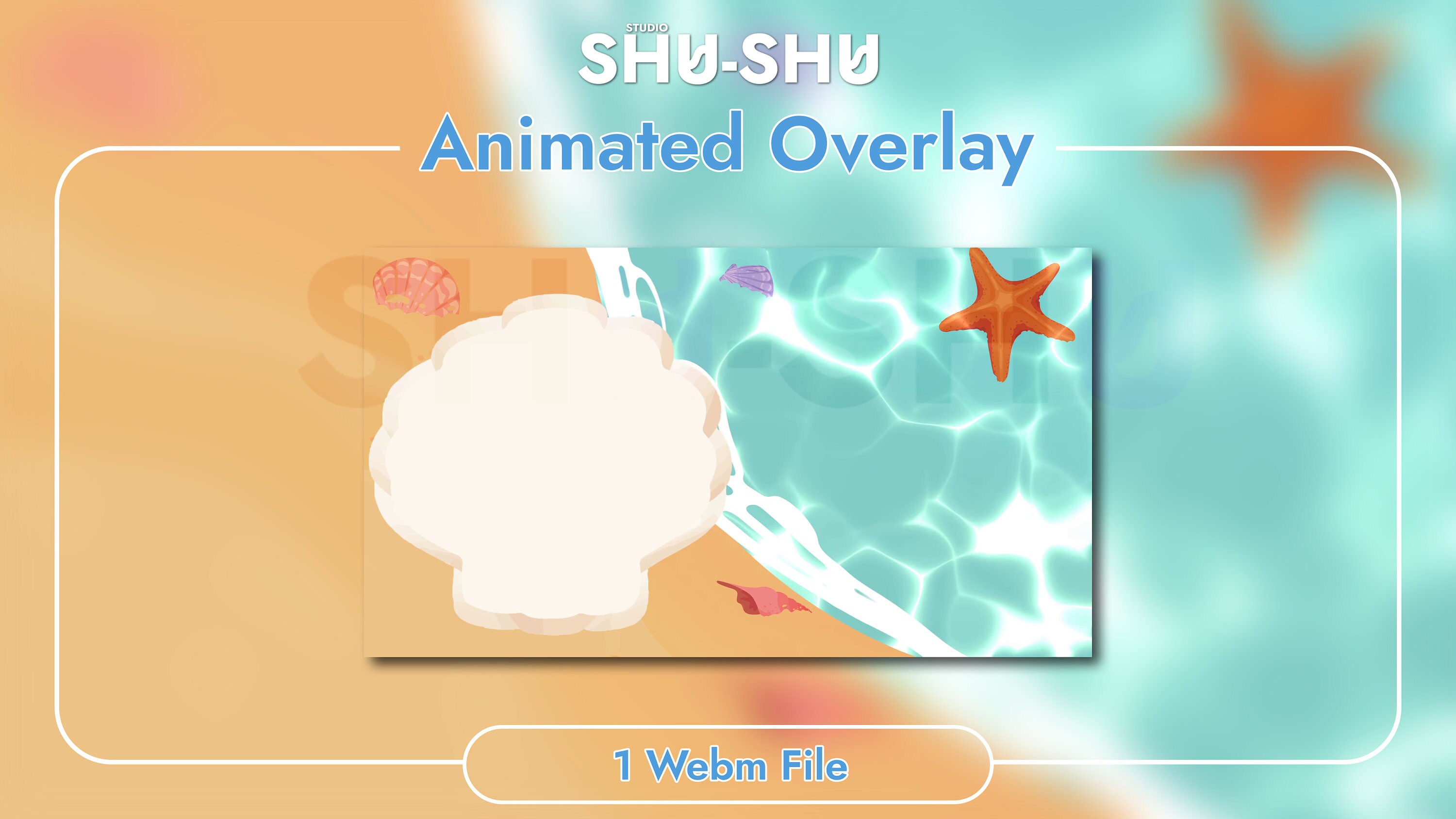Summer Animated Stream Overlay Package - Etsy