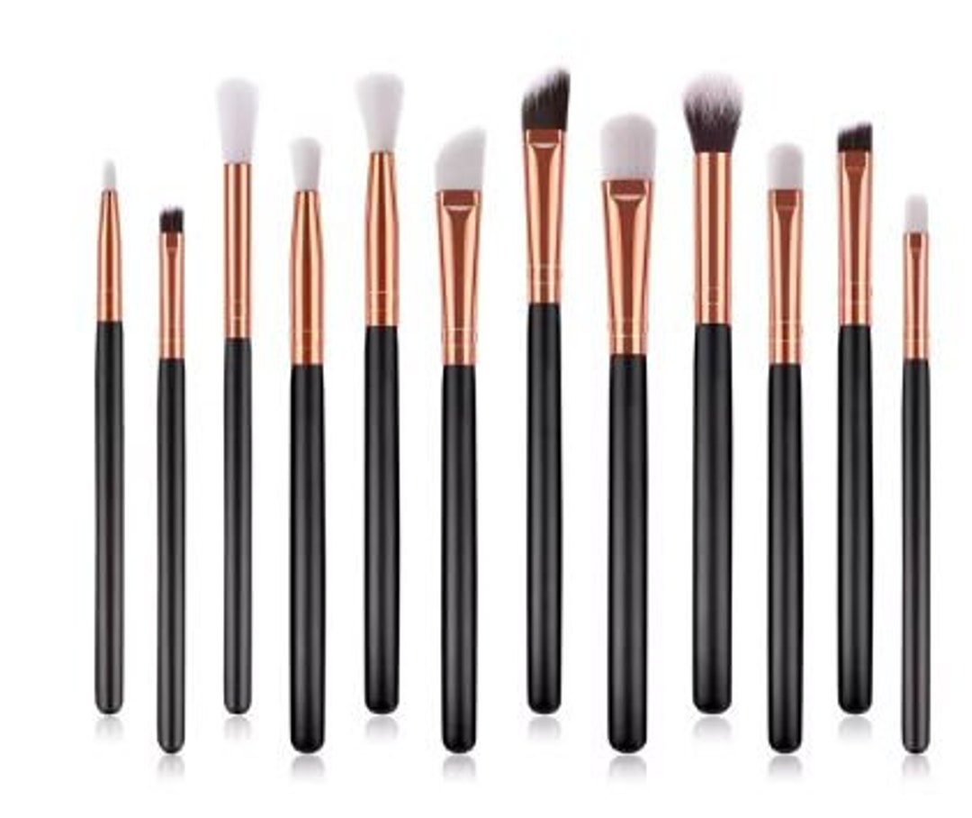 Set of 12 Special Eye Brushes Black - Etsy