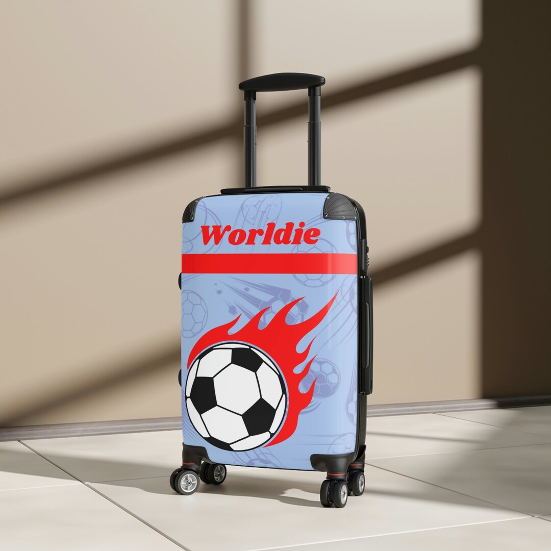 Custom Soccer Printed Suitcase, Hardshell Suitcase, Made to Order ...