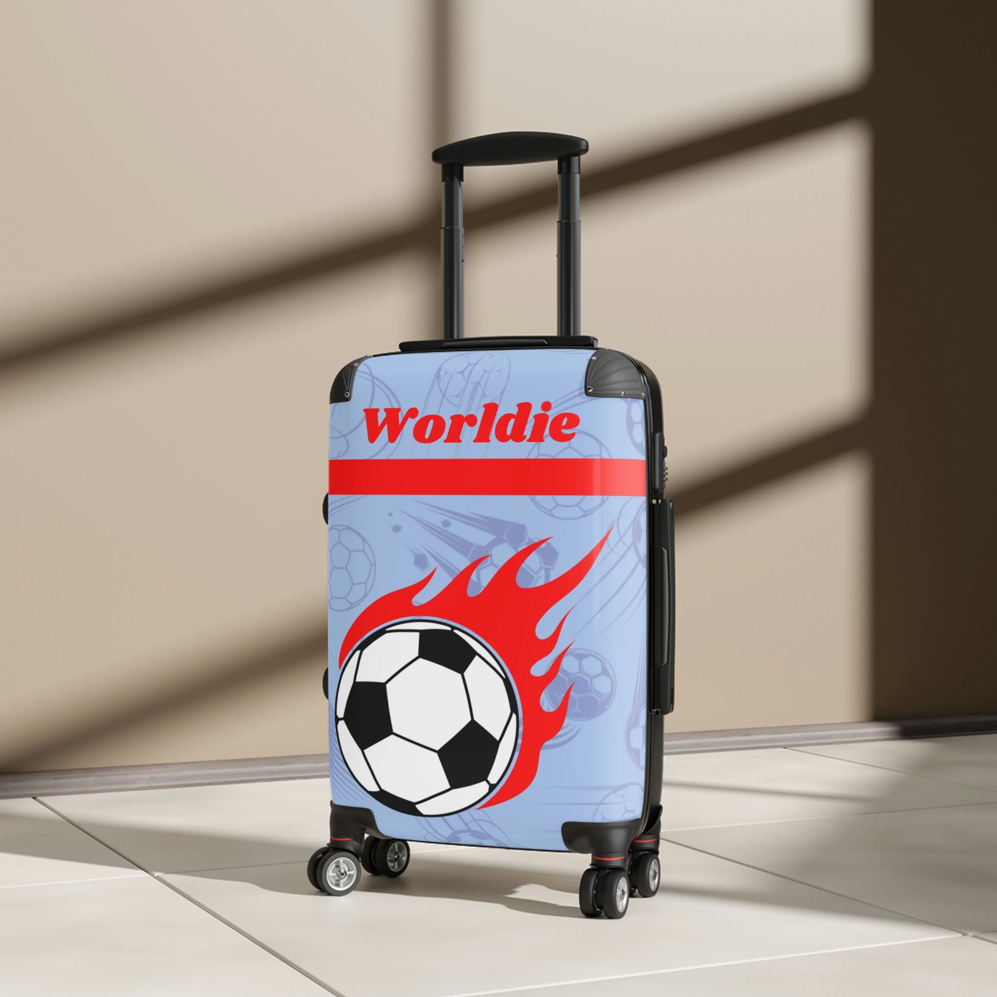 Custom Soccer Printed Suitcase, Hardshell Suitcase, Made to Order ...