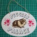 Guinea Pig Cage Sign Piggies Palace - Etsy