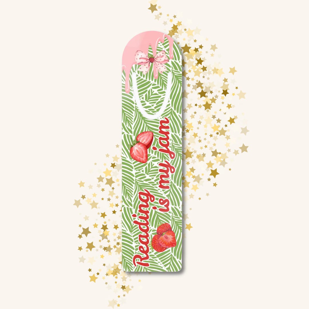 Reading is My Jam Bookmark Berry Strawberry Booktok Book Lover Gift ...