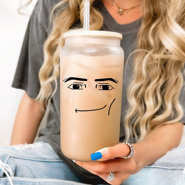 Roblox Man Face Cup - Etsy