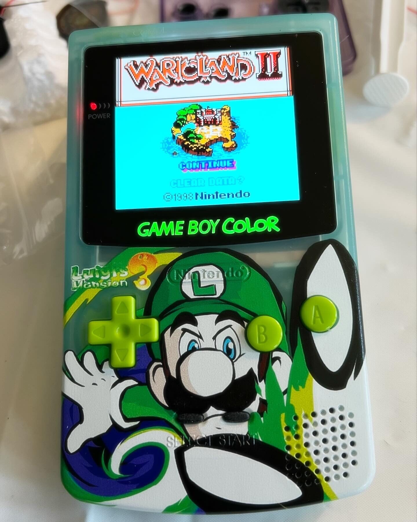 Luigi Gameboy Color - Etsy