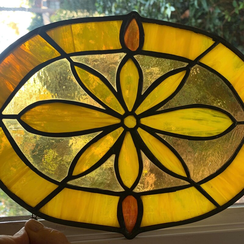 70s Stained Glass - Etsy