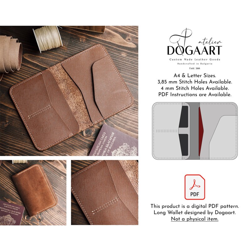 Passport Wallet Pattern - Etsy