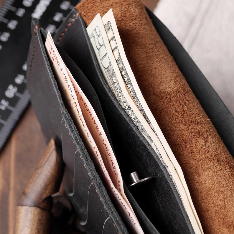 Long Wallet Pattern PDF A4 Letter Format Leather Wallet Pattern, Wallet ...