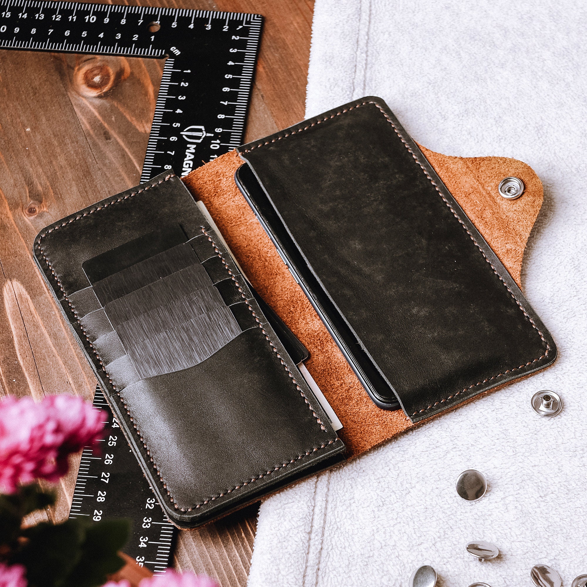 Long Wallet Pattern PDF A4 Letter Format Leather Wallet Pattern, Wallet ...