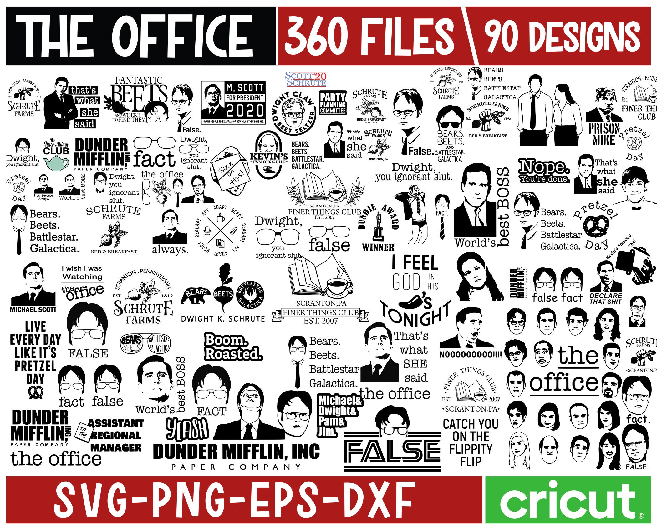 LA OFICINA SVG El paquete Office Svg michael scott svg - Etsy México
