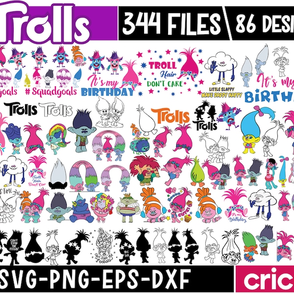 Trolls Svg - Etsy