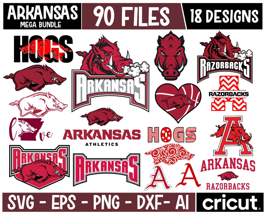 Arkansas Razorbacks Bundle Svg Razorbacks Football Team Svg - Etsy
