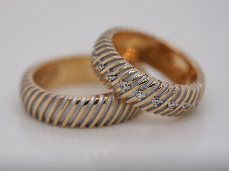 Solid Gold Filled Chunky Ring, Golden Ring for Women, Chunky Wedding ...