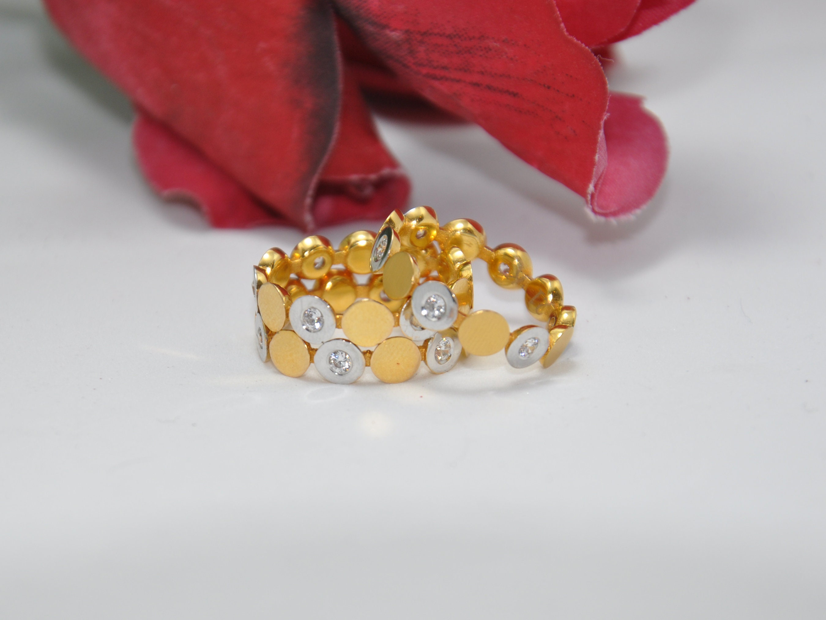 Solid Gold Filled Chunky Ring, Custom Promise Ring Unique Wedding Gift ...