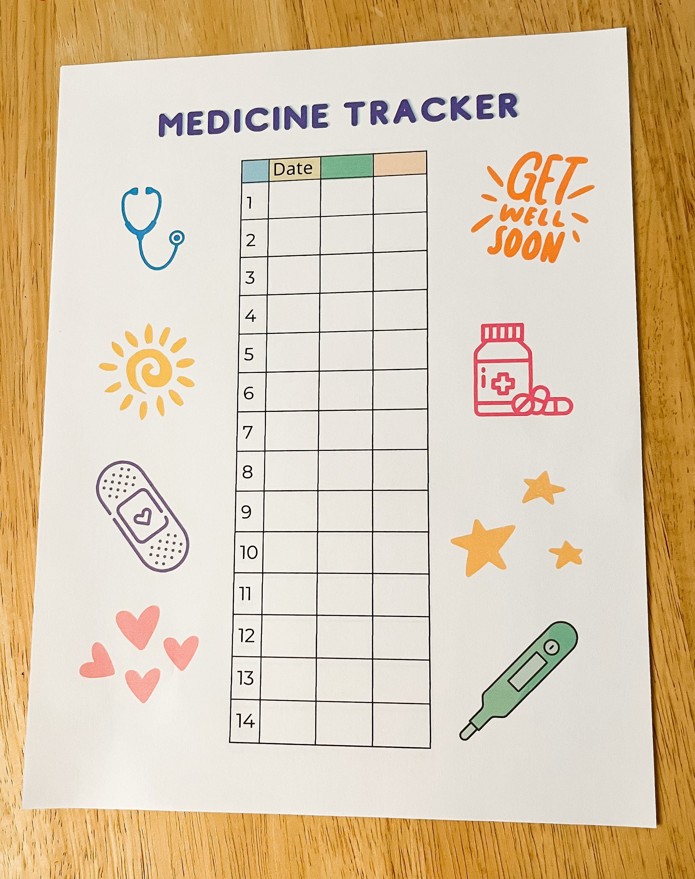 Medication Tracker - Medicine Chart - Instant Download - Medication Log ...