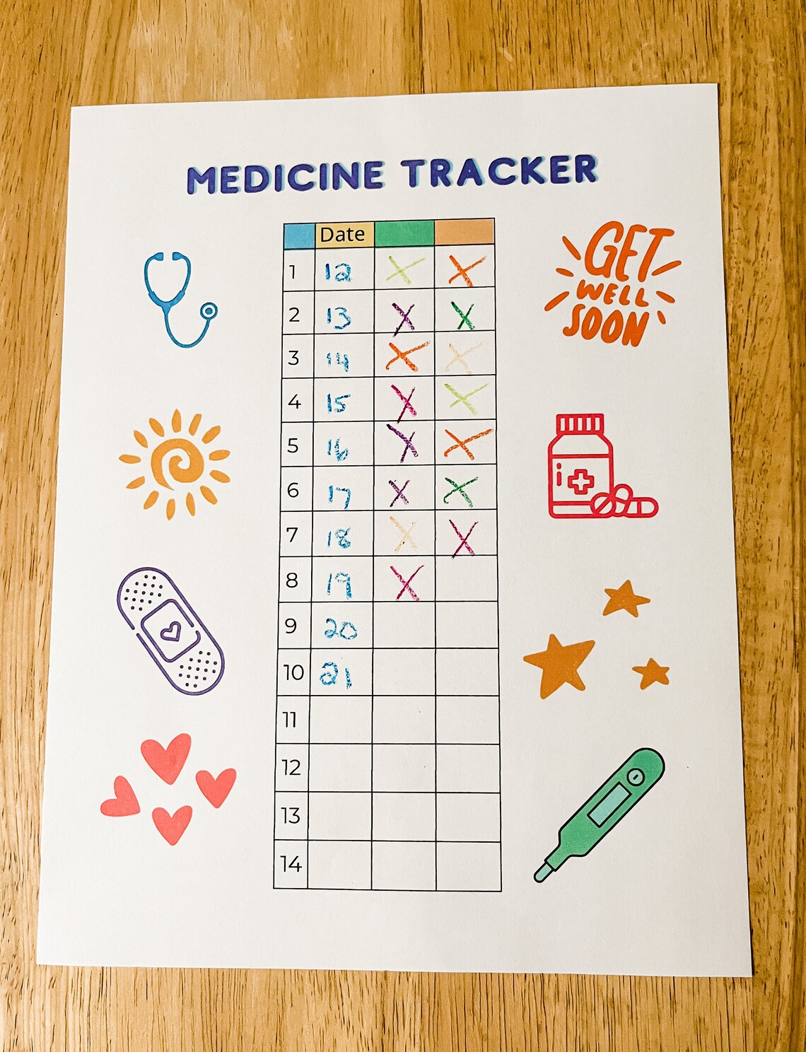 Medication Tracker - Medicine Chart - Instant Download - Medication Log ...