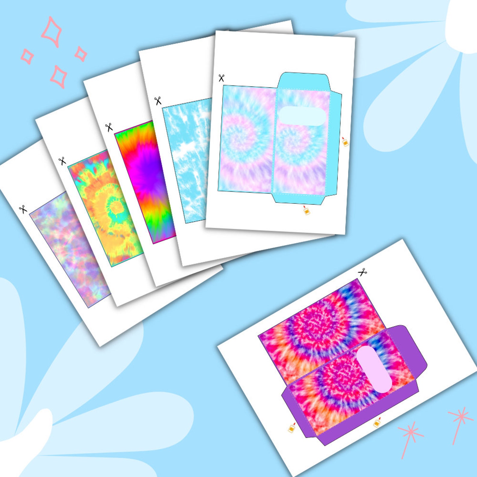 Tie-dye Cash Money Envelopes - Digital Download - Cruise Tips - Gift ...