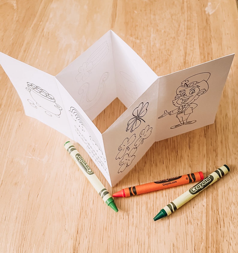 St. Patrick’s Day Coloring Book/printable Coloring Booklet/one Page ...