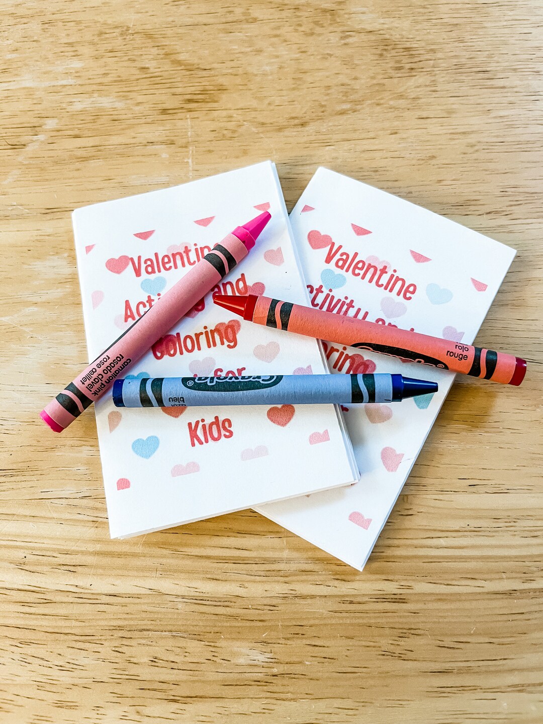 Valentine Activity and Coloring Book for Kids/one Page Micro Book ...