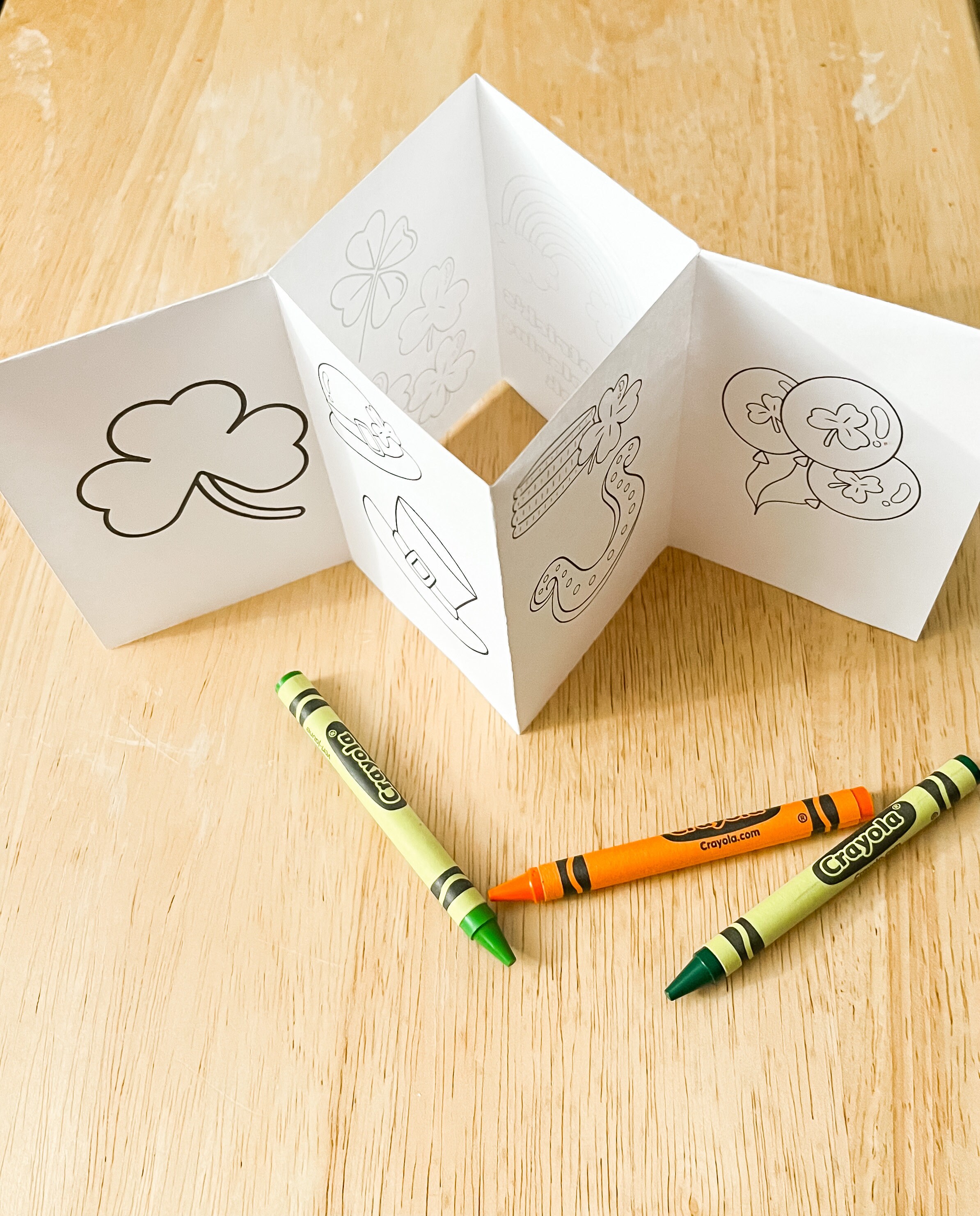 St. Patrick’s Day Coloring Book/printable Coloring Booklet/one Page ...