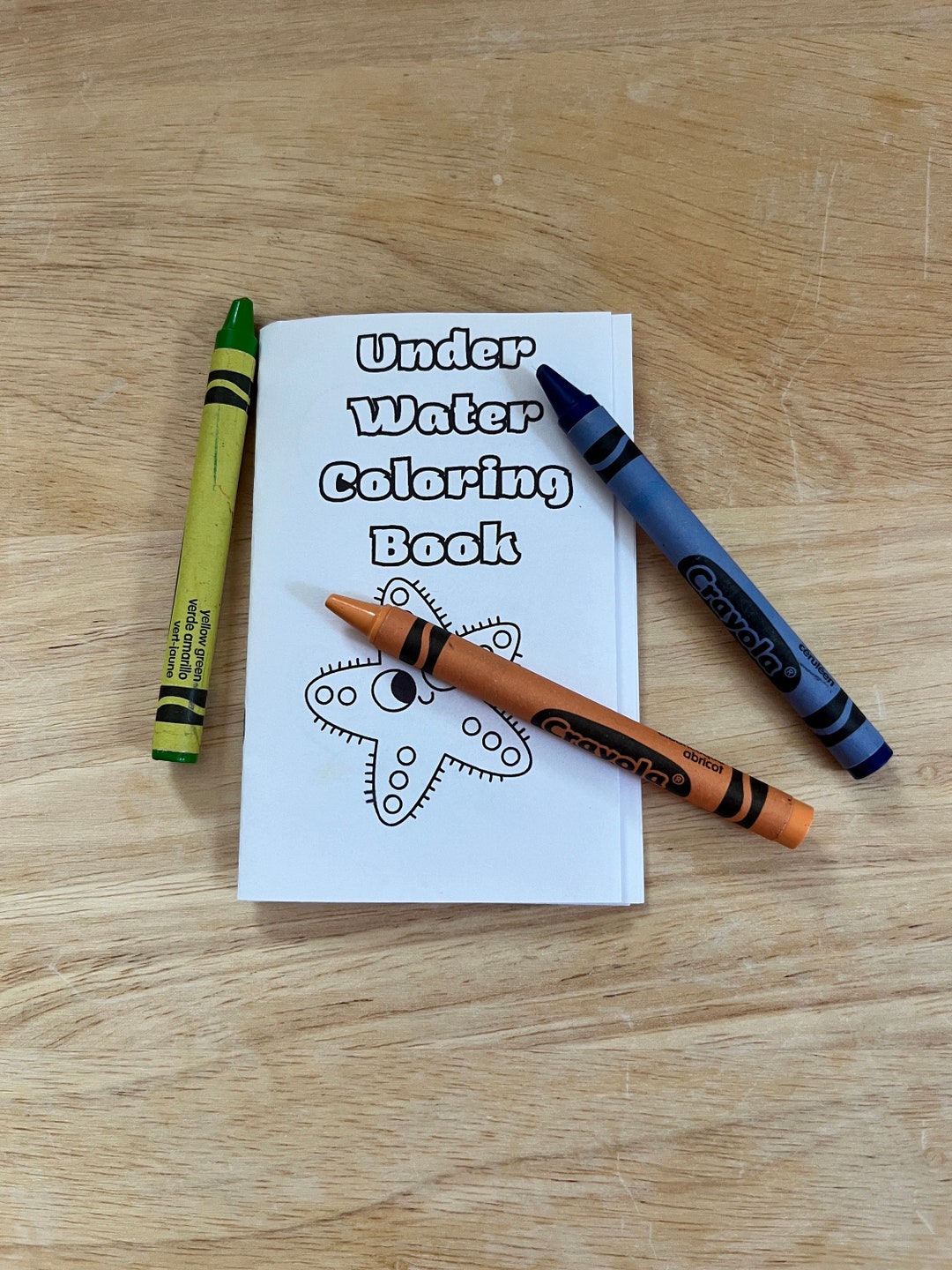 Underwater Small Coloring Book/children’s Printable Fun Booklet/one ...