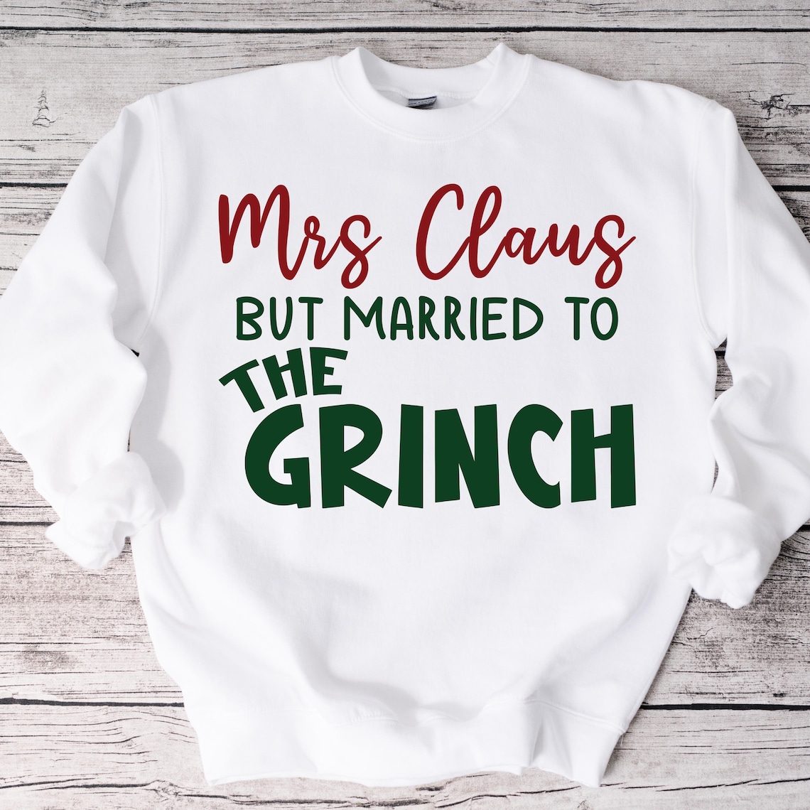 Mrs. Claus but Married to the Grinch PNG Digital Download - Etsy