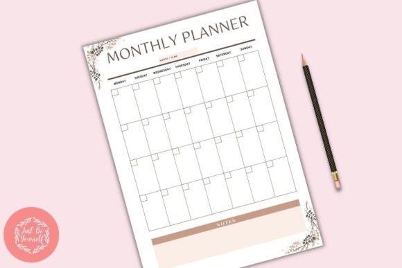 Monthly Planner PNG Digital Download - Etsy