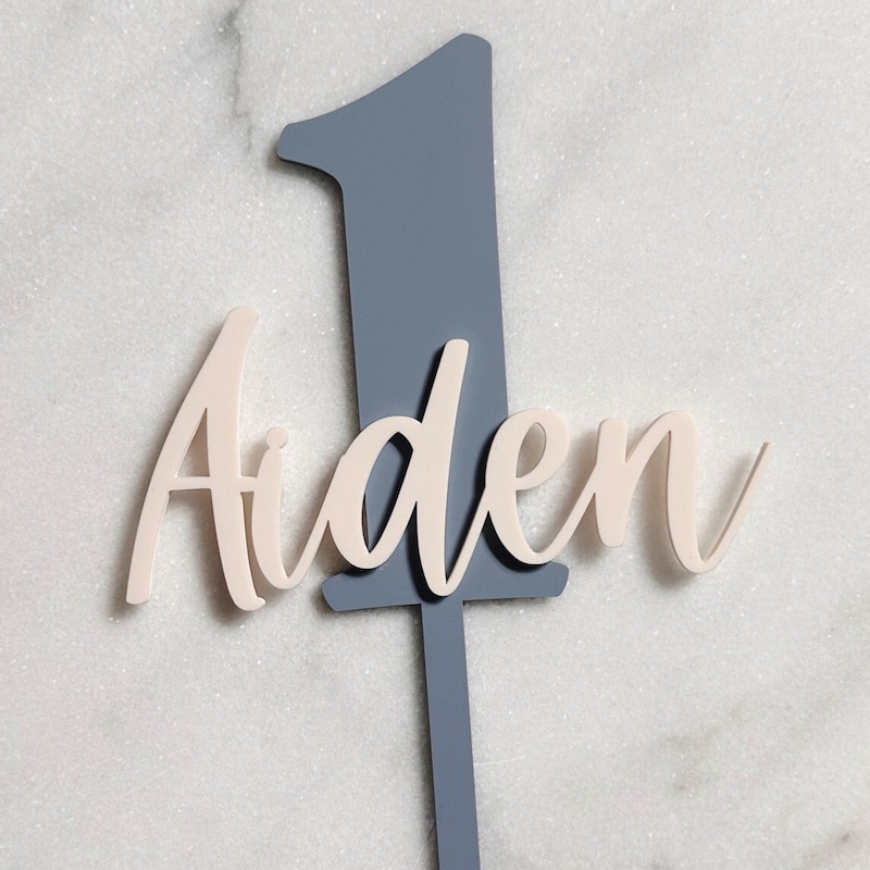 Number Cake Topper - Etsy